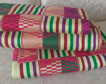 Kente cloth fabric | Etsy