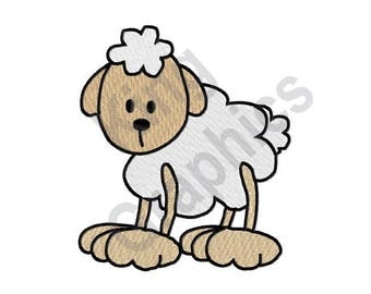 Lamb embroidery | Etsy