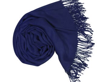 NAVY BLUE PASHMINA. Pashmina Scarf. Pashmina Shawl. Pashmina.