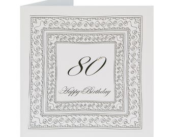80th birthday frame | Etsy