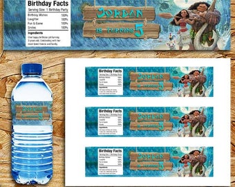 Moana labels | Etsy