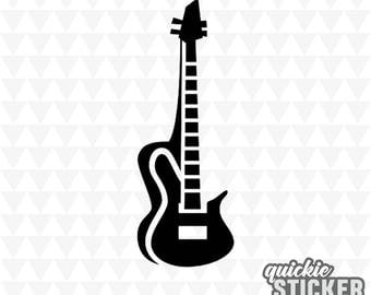 Bass player decal bass player sticker bass guitar decal