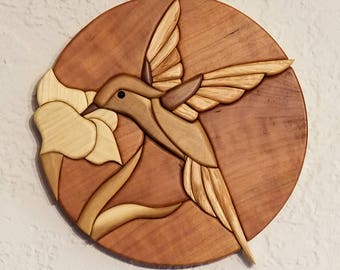 Wood intarsia | Etsy