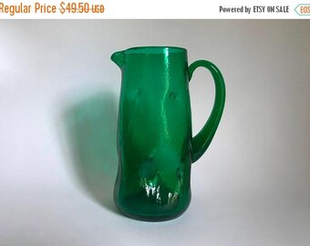 Blenko pitcher | Etsy