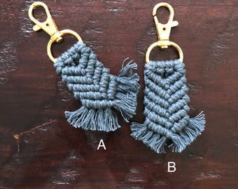 Macrame keychain | Etsy