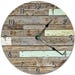 VIRGINIA Home State Wall CLOCK Barn Boards pattern Old