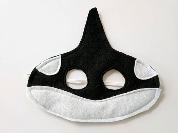 Felt Killer Whale Mask / Felt Orca Mask for Kids