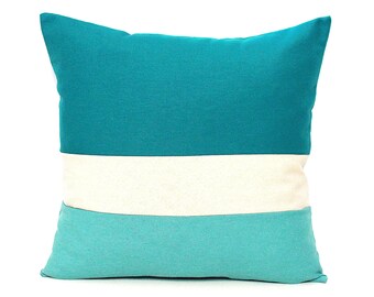 Teal pillow | Etsy