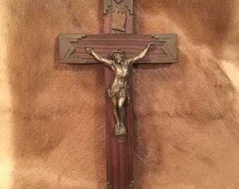 Art deco crucifix | Etsy