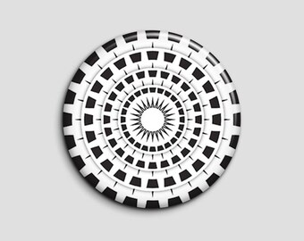 Mandala button | Etsy