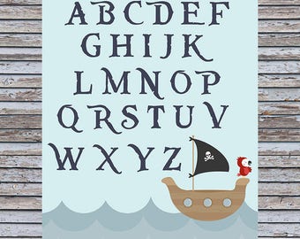 Pirate alphabet | Etsy
