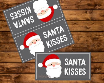 Santa kisses | Etsy