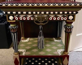 Hand painted table | Etsy