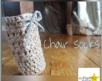 Crochet chair socks | Etsy