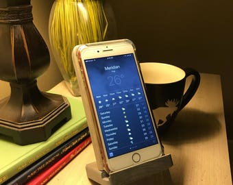 Wood phone stand | Etsy