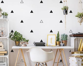 Geometric wall decal | Etsy