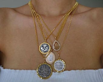 Gold chain necklace | Etsy