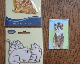 Cat applique | Etsy
