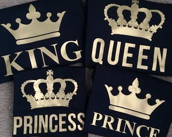 King queen princess | Etsy