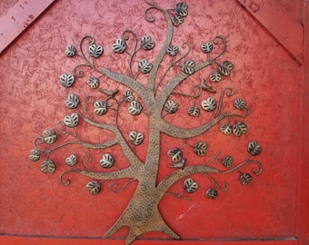 Metal tree wall art | Etsy
