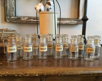 Vintage spice jars | Etsy