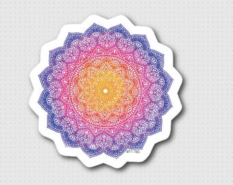 Mandala Decals Mehndi Vinyl Sticker Bedroom Wall Decal Lotus