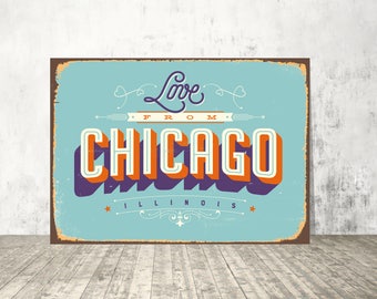 Chicago wall art | Etsy