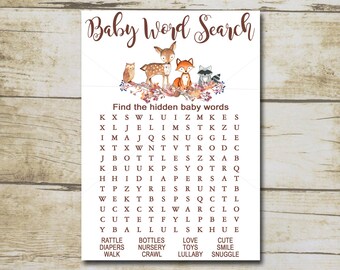 Animal word search | Etsy