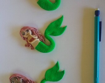 Polymer Clay Mermaid Tail Tutorial. Instructions for