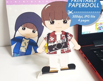 Stacy and Stella printable paper dolls