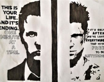 Fight Club Paper Street Soap Co. Burlap Print 8.5x11