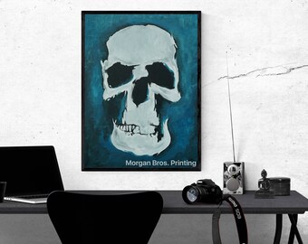 Skull painting | Etsy