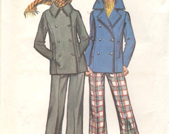 Pea coat pattern | Etsy