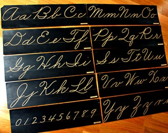 Handwriting chart | Etsy