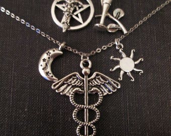 Magic wand necklace | Etsy