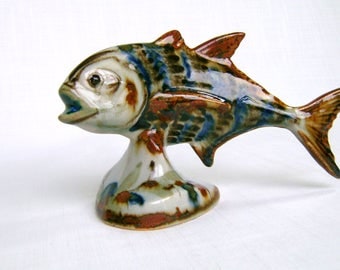 Pottery fish | Etsy