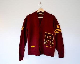 Letterman sweater | Etsy
