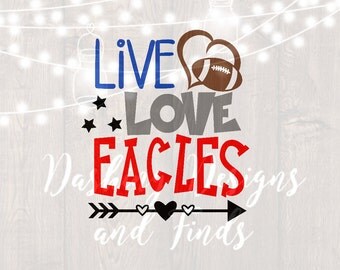 Eagle mascot svg | Etsy