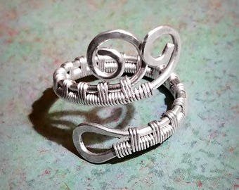 Silver wire ring | Etsy