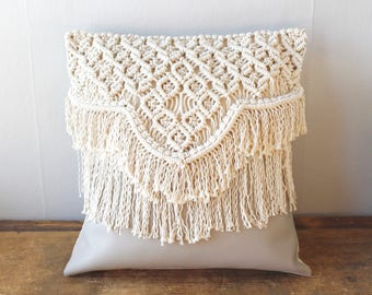 Macrame pillow | Etsy