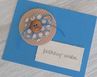 Rustic birthday card | Etsy