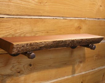 Black pipe shelf | Etsy