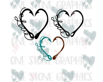 Fishing hook heart | Etsy