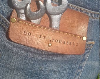 Personalized Pocket Protector Leather. Shirt Pocket Protector