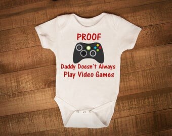 Funny Gamer Onesie Newborn Video Game Onsie Player 3 Has