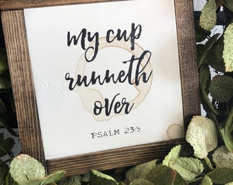 My cup runneth over | Etsy