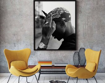 Tupac art | Etsy