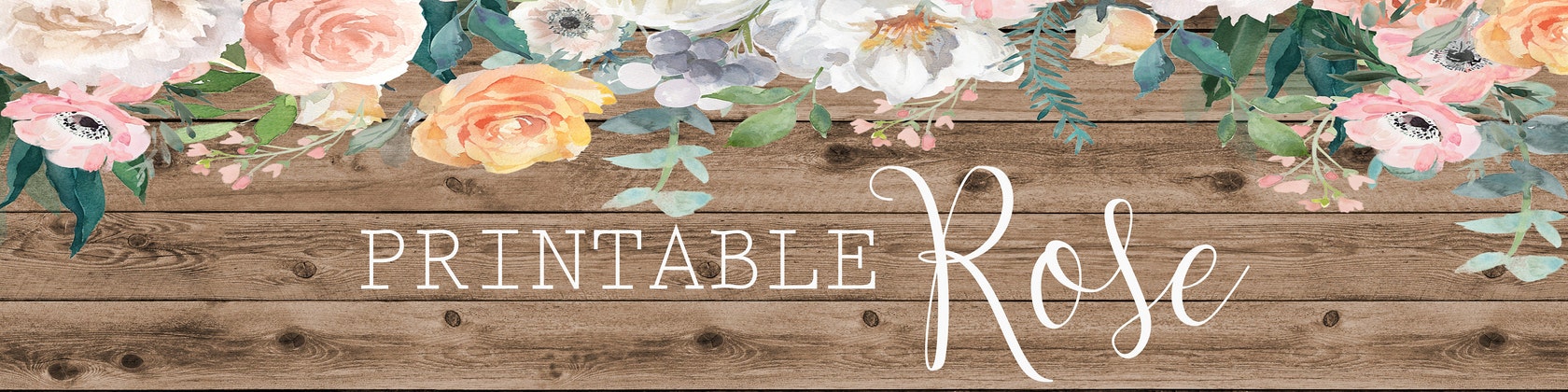 Garden Inspired Printable Wall Art Gifts & Cards by PrintableRose