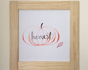 Harvest sign | Etsy