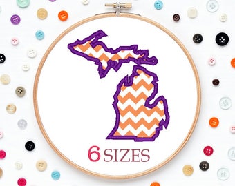 Michigan embroidery | Etsy